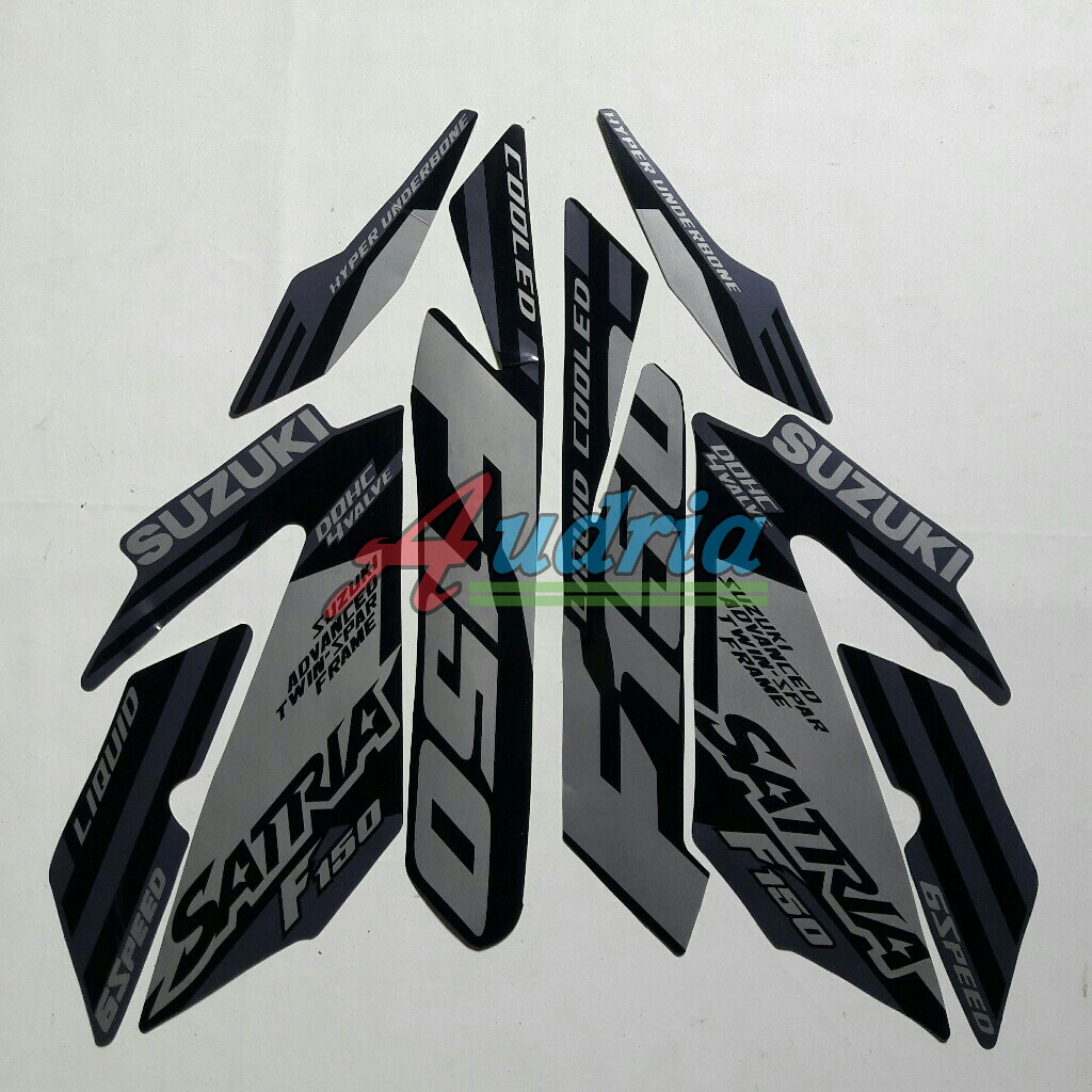 2022 suzuki satria f150 motorbike body striping Sticker, black and blue ...