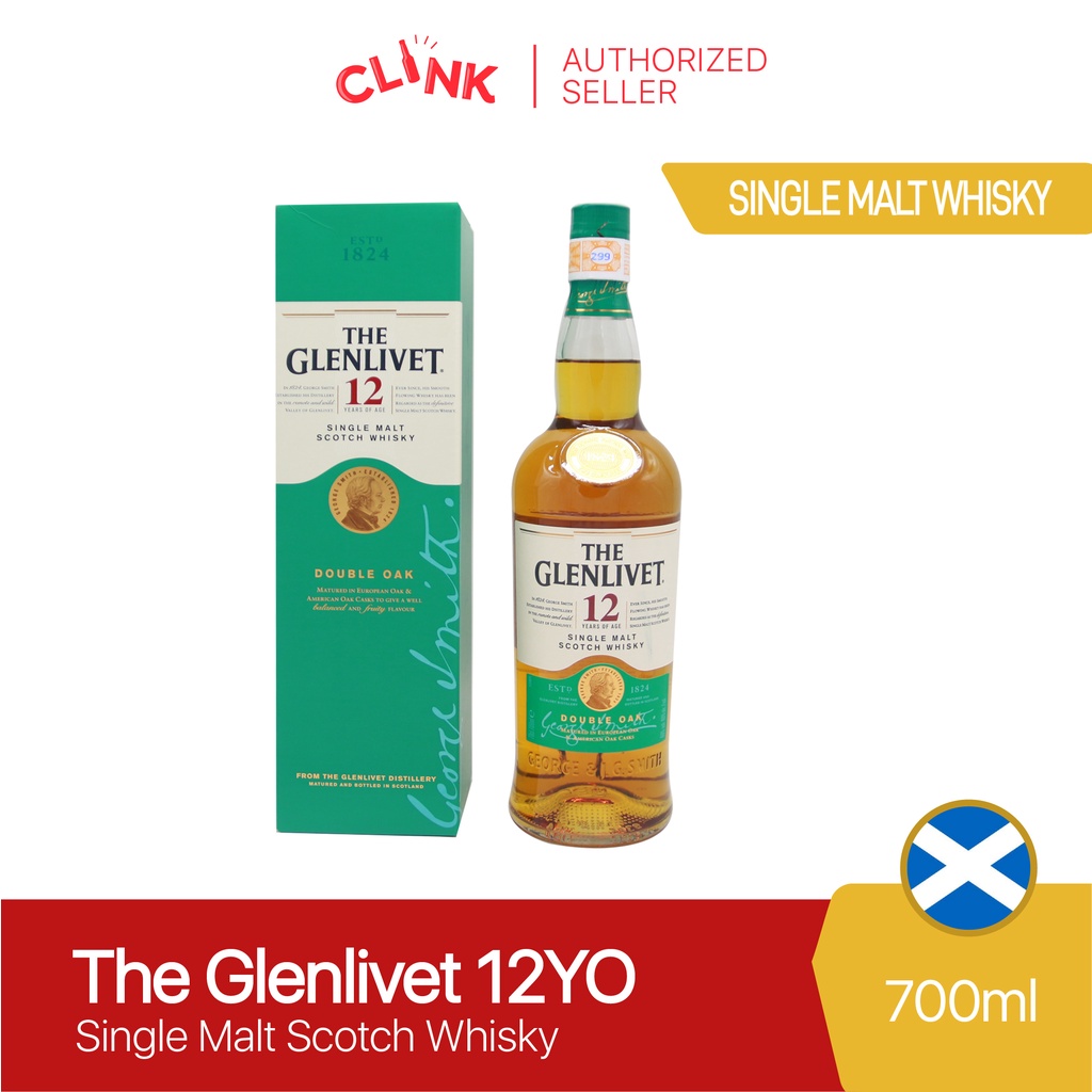 The Glenlivet 12 Years Old Double Oak Single Malt Scotch Whisky 700ml | Shopee Philippines