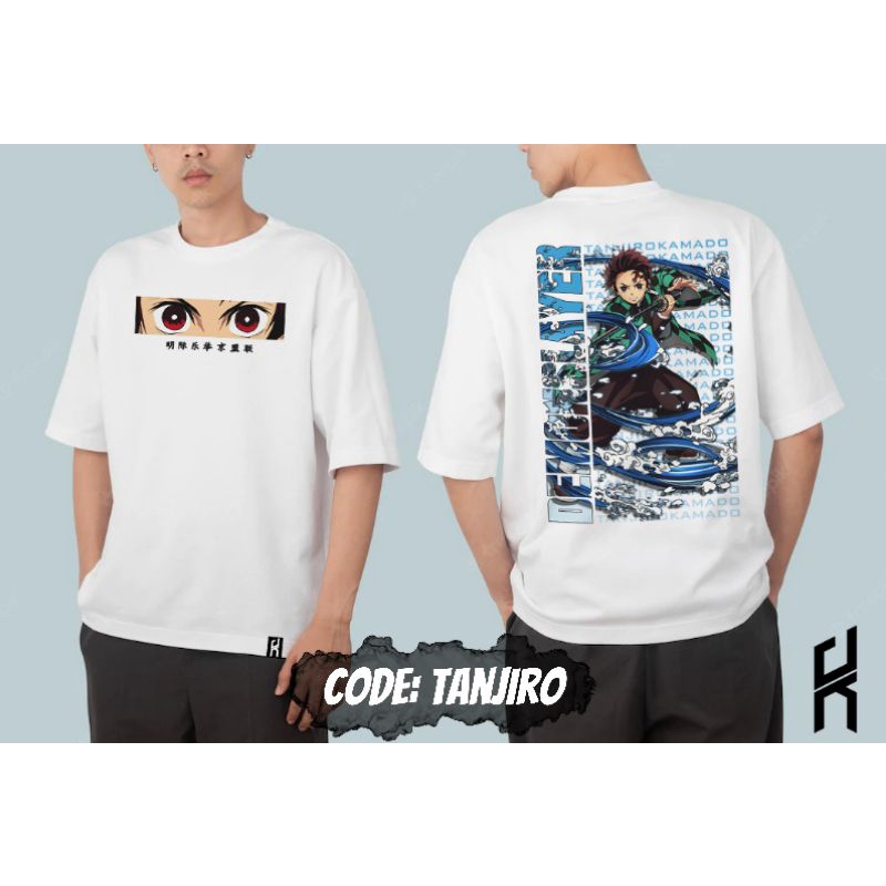 DEMON SLAYER BACK TO BACK PRINT A3 (UNISEX) | Shopee Philippines