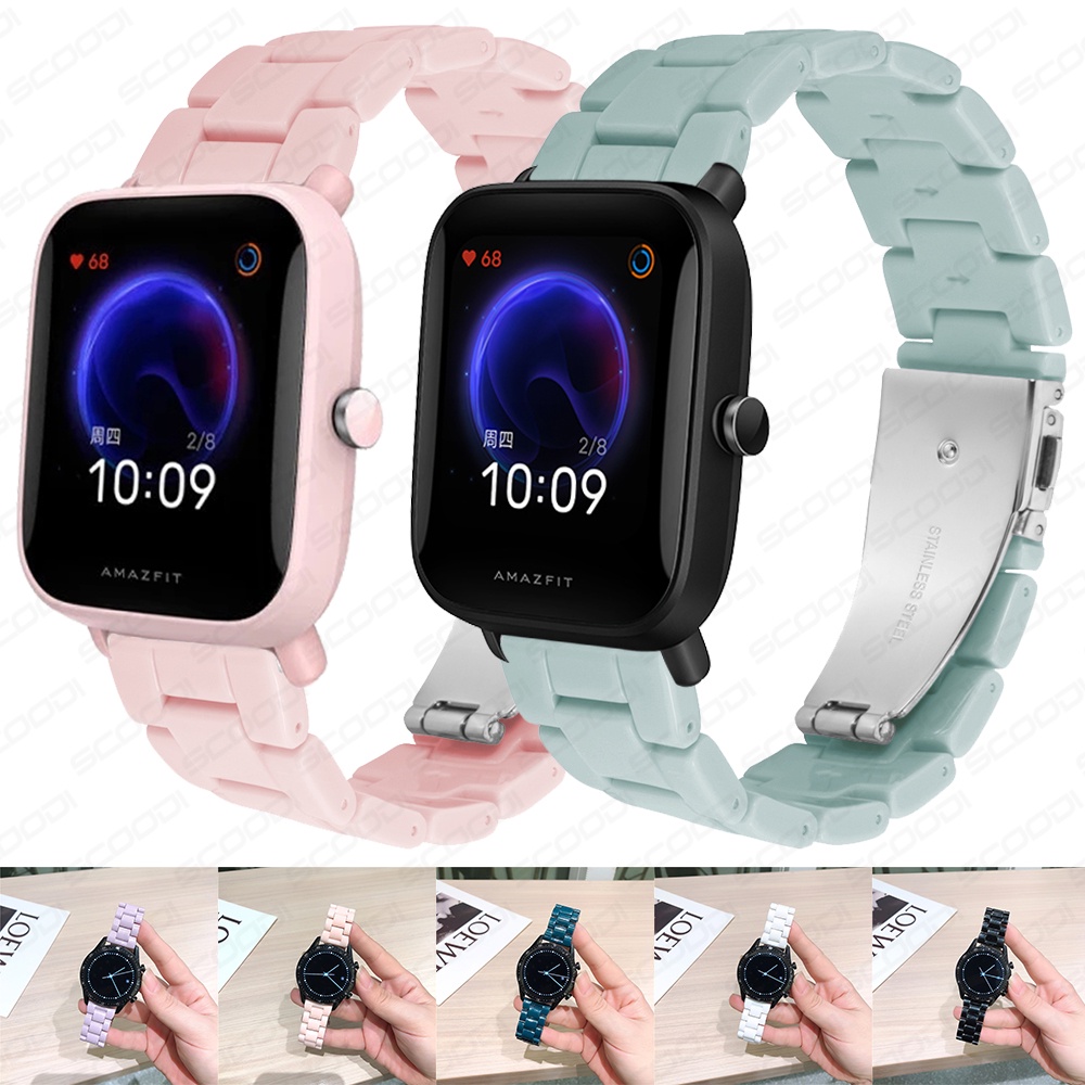 Candy Color Resin watch band strap for Huami Amazfit bip 3 / bip u pro ...