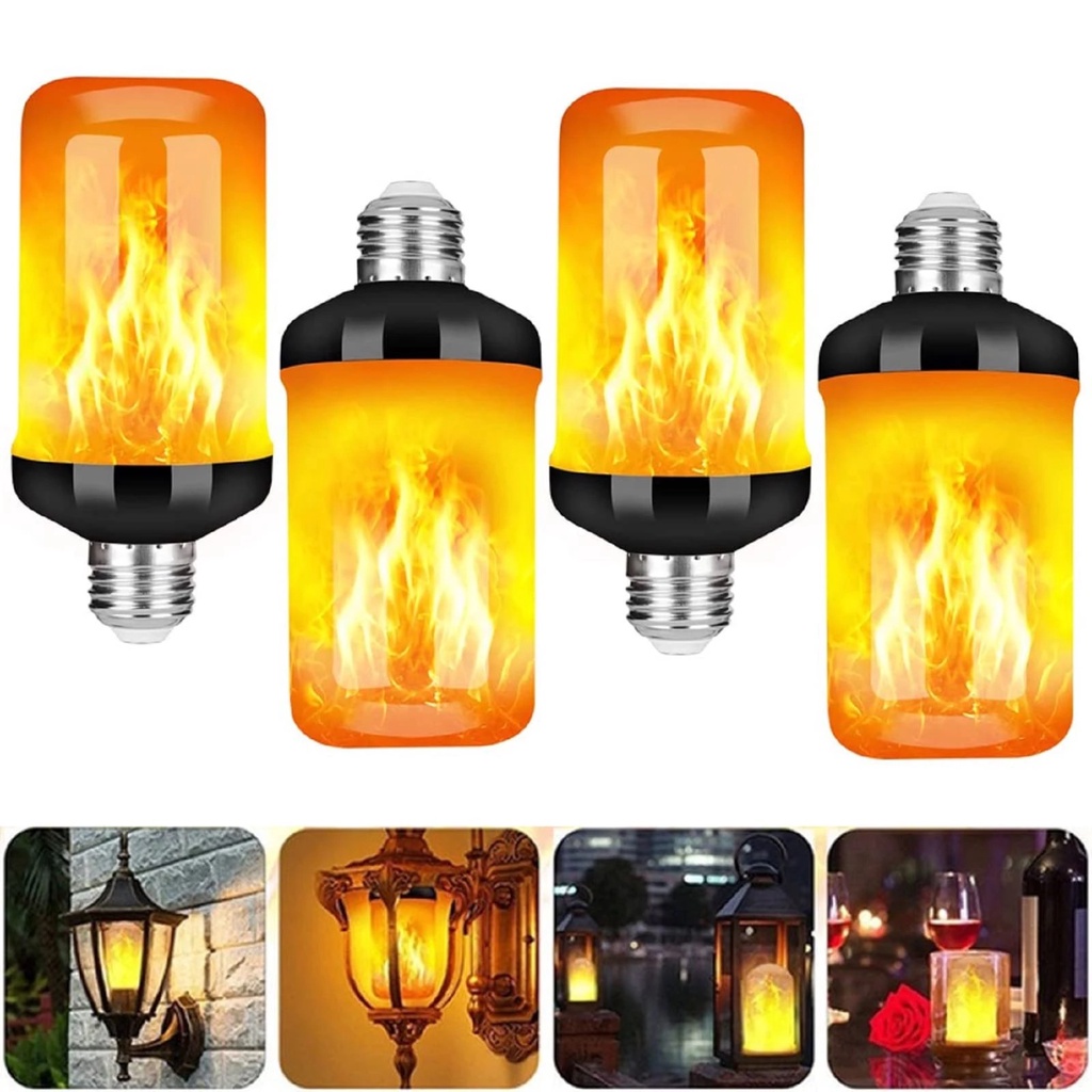 E27 LED Flame Bulb Fire Retro Old Bulb E26 B22 Lamp Corn Bulb Flashing ...
