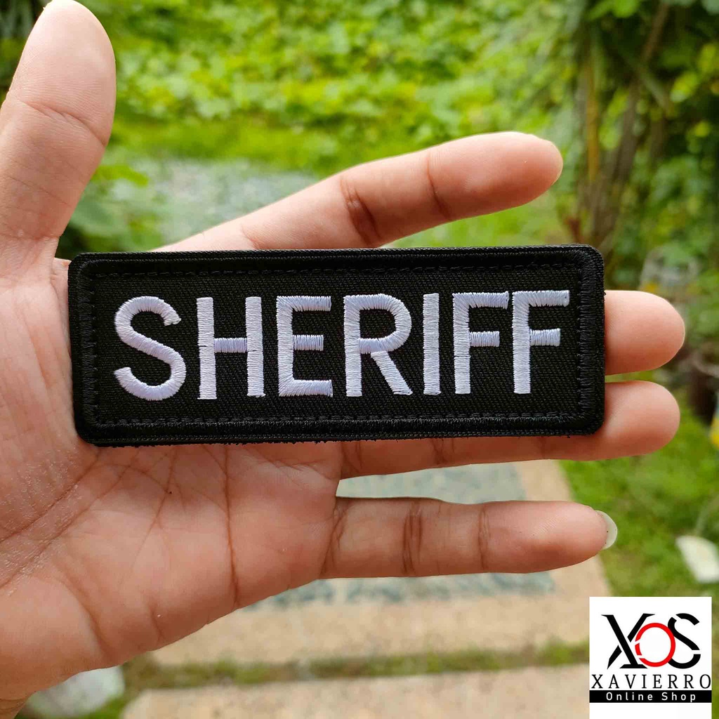 Sheriff Velcro Patch embroidered patch Tactical jacket cap vest bag ...