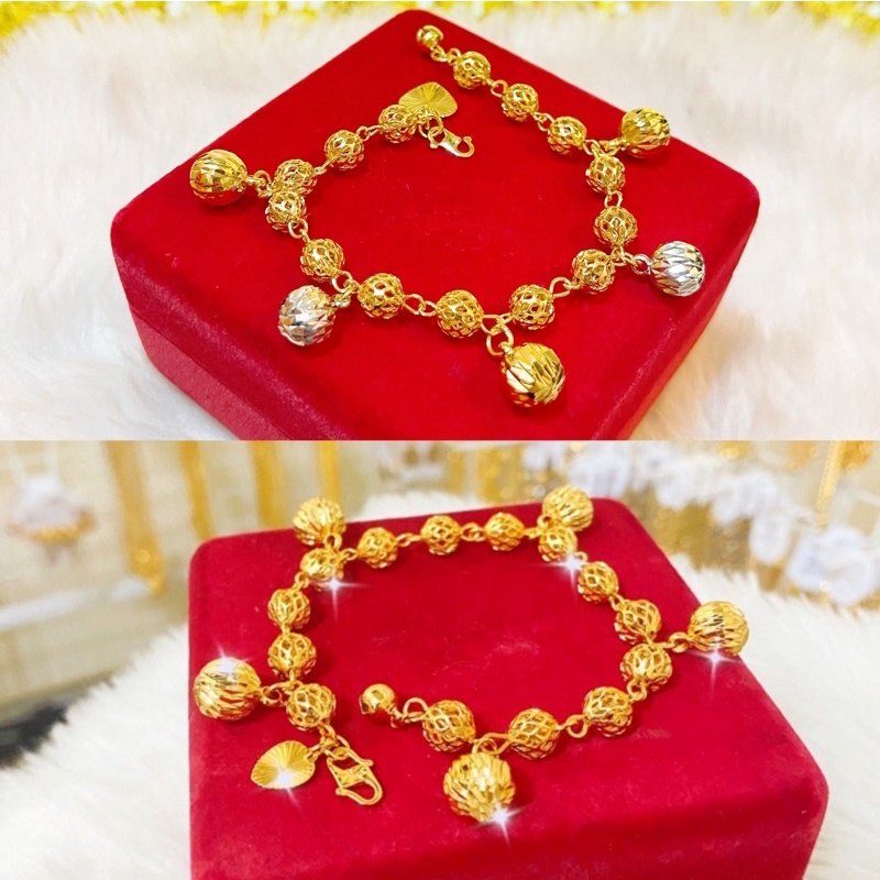 Solid COP 916 RAMBU BOBA HAND CHAIN (bangkok gold / 24k Korean gold ...