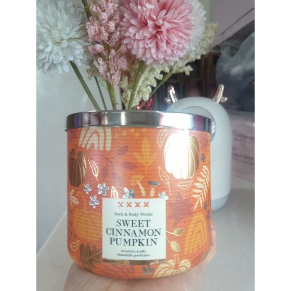 Sweet Cinnamon Pumpkin | 3-wick Candle | Bath & Body Works | Shopee ...