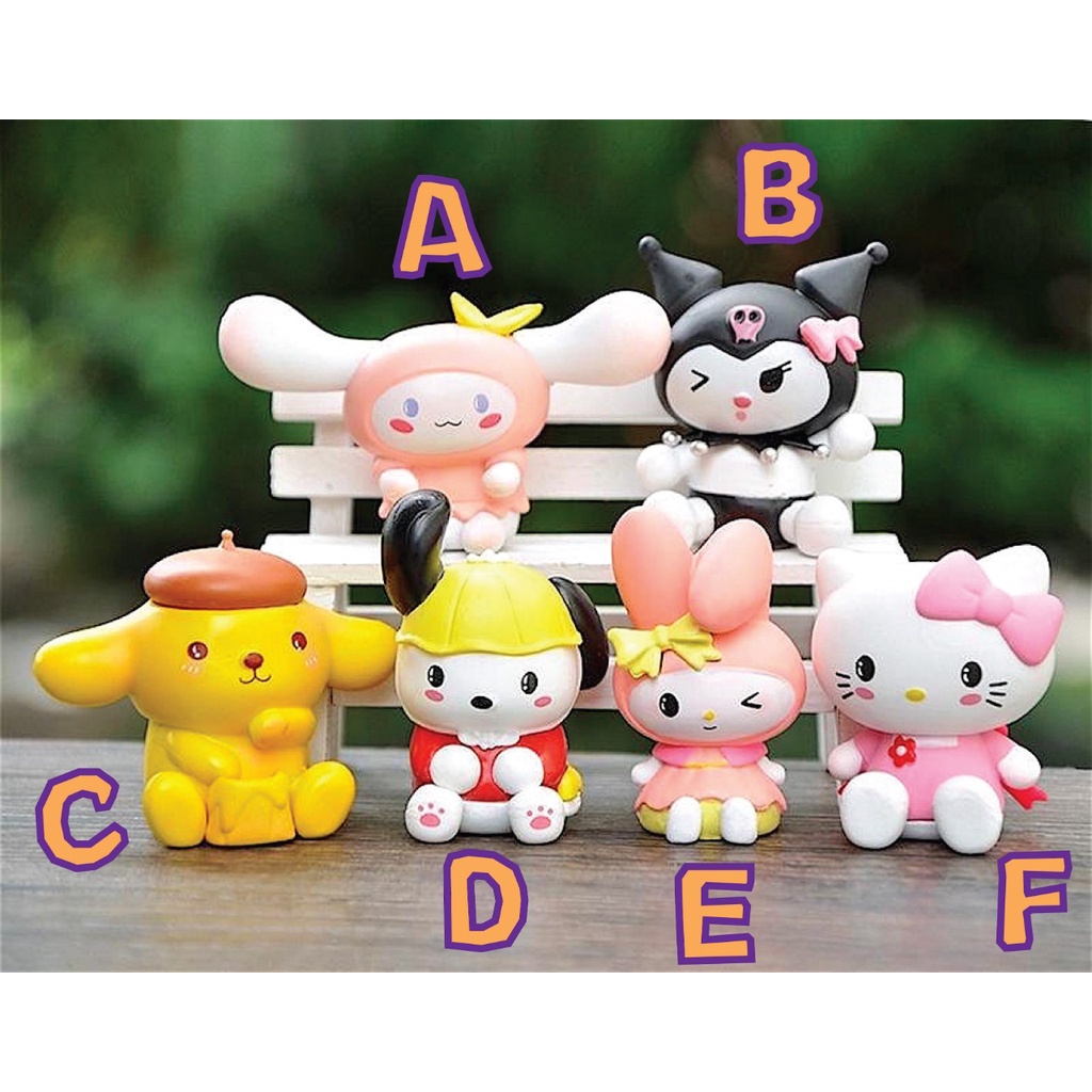 SELLING INDIVIDUALLY / SET FIGURE Kawaii Cake Topper Sanrio kuromi my ...
