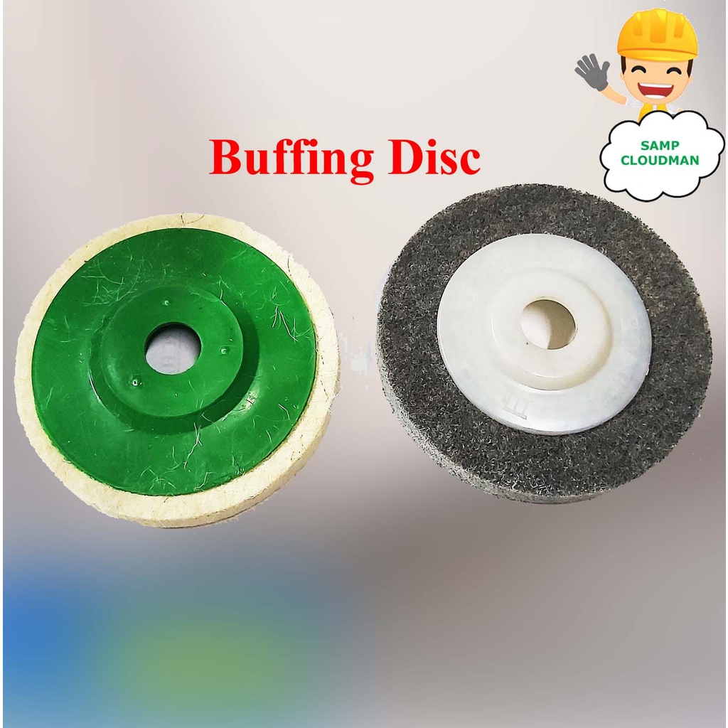 Buffing Disc Wheel Pad White / Red / Gray Soft Medium or Rough Disk Pad ...
