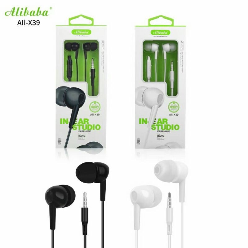 beauty888.ph Alibaba Ali-X39 In Ear Studio Earphone Headset | Shopee ...