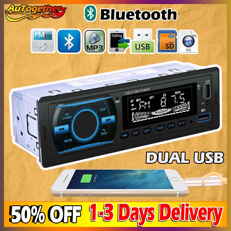 Mp3 Car 1 DIN Bluetooth Player 1DIN Car Radio Car Stereo 12V FM USB/SD ...
