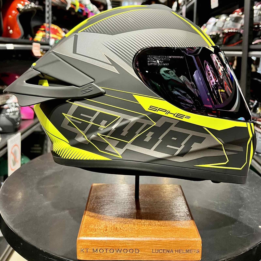 SPYDER Spike 2 S1 Full Face Single Visor Helmet w/ FREE EXTRA LENS ...