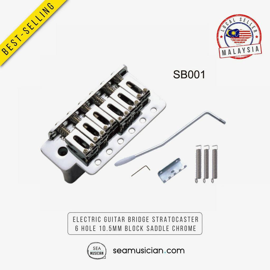 ELECTRIC GUITAR BRIDGE STRATOCASTER 6 SCREW WHOLE, 10.5MM STRING ...