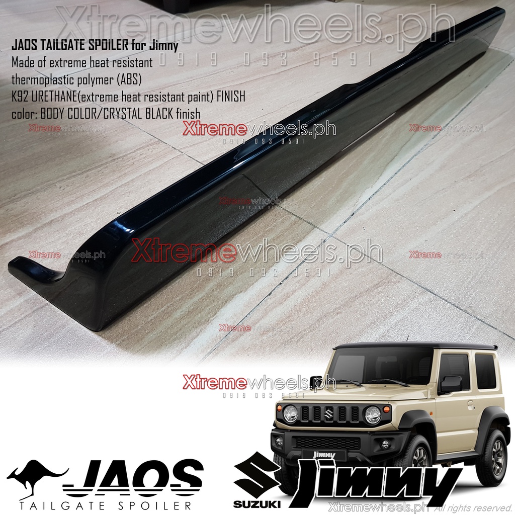 SUZUKI JIMNY 2019-2023 Premium Glossy Black Oem Spoiler Thailand clip ...