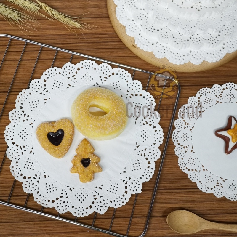 150 Pcs Round Lace Paper Doilies/Dolly Paper/Doily Paper/White Food ...