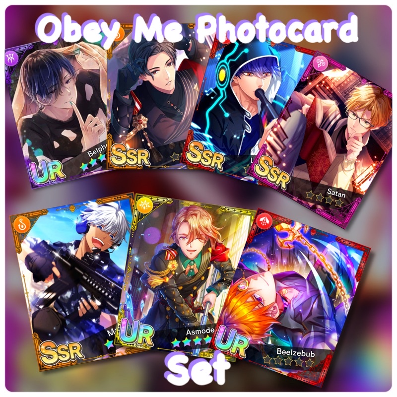 [Fanmade] Obey Me Mini Photocard Set | Shopee Philippines