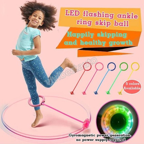 Colorful flashing ankle ring dancing skip ball | Shopee Philippines
