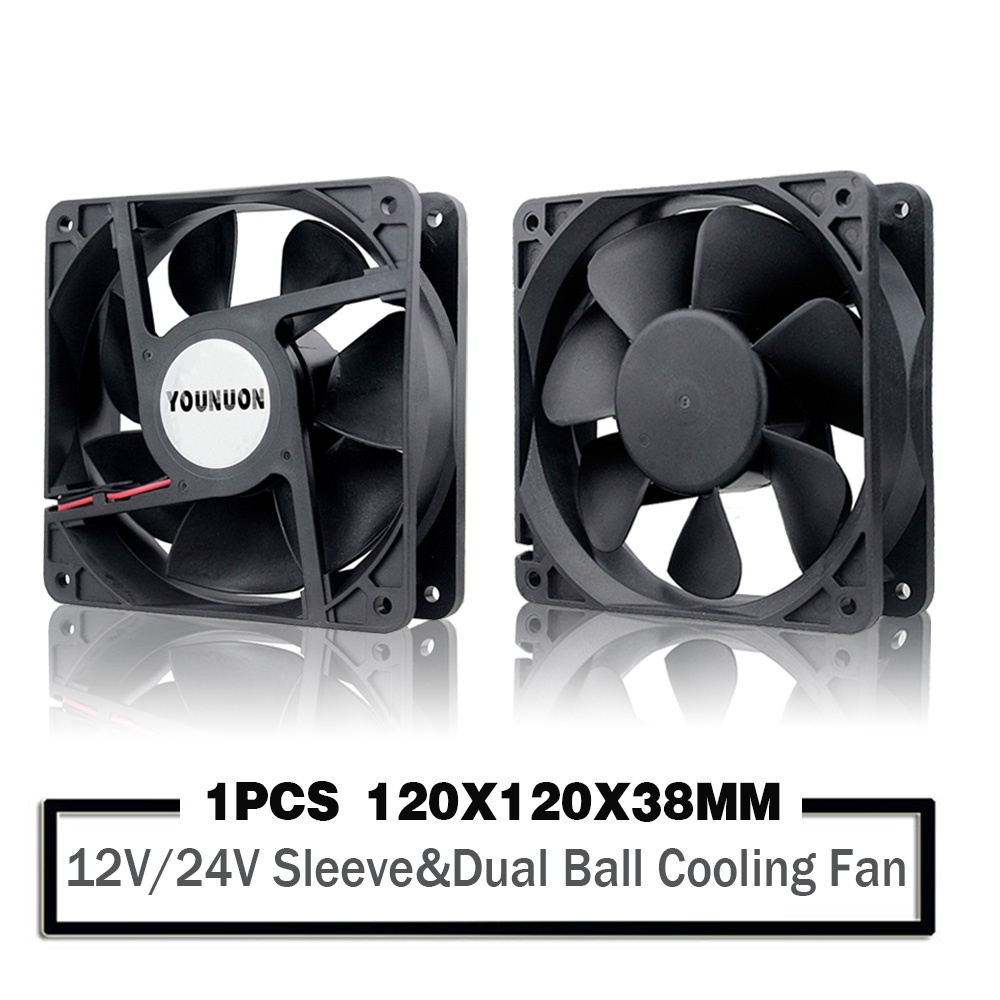 120mm 4500RPM 12cm 12038 Fan 3000RPM 12V 24V 120X120X38MM Fan DC ...