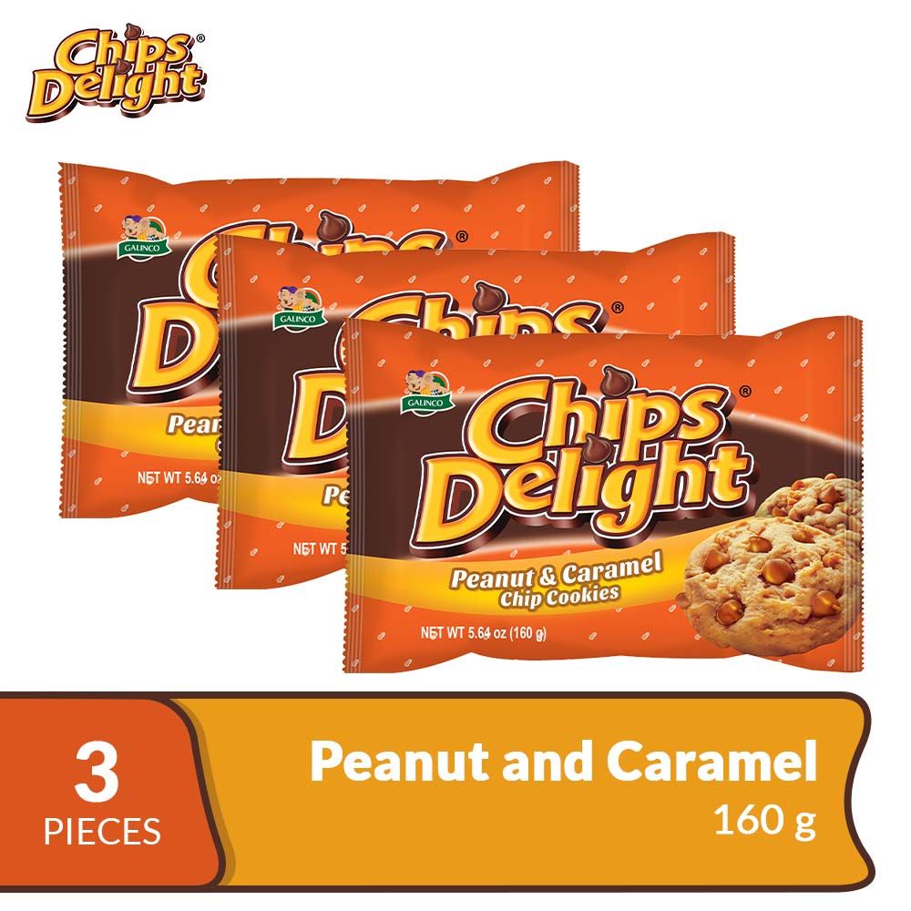 Chips Delight Peanut and Caramel 160g (3 Pieces) | Shopee Philippines
