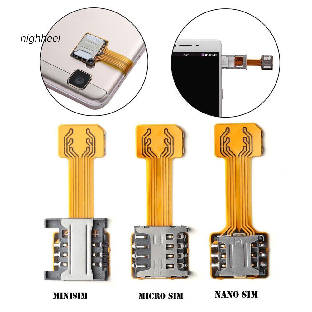 【Ready stock】TF Hybrid Sim Slot Dual SIM Card Adapter Micro SD Extender ...