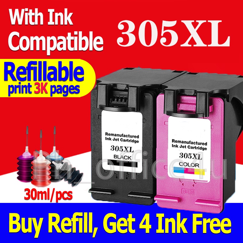 For HP 305 305XL ink cartridge for HP DeskJet 2710 2720 plus 4110 4120 ...