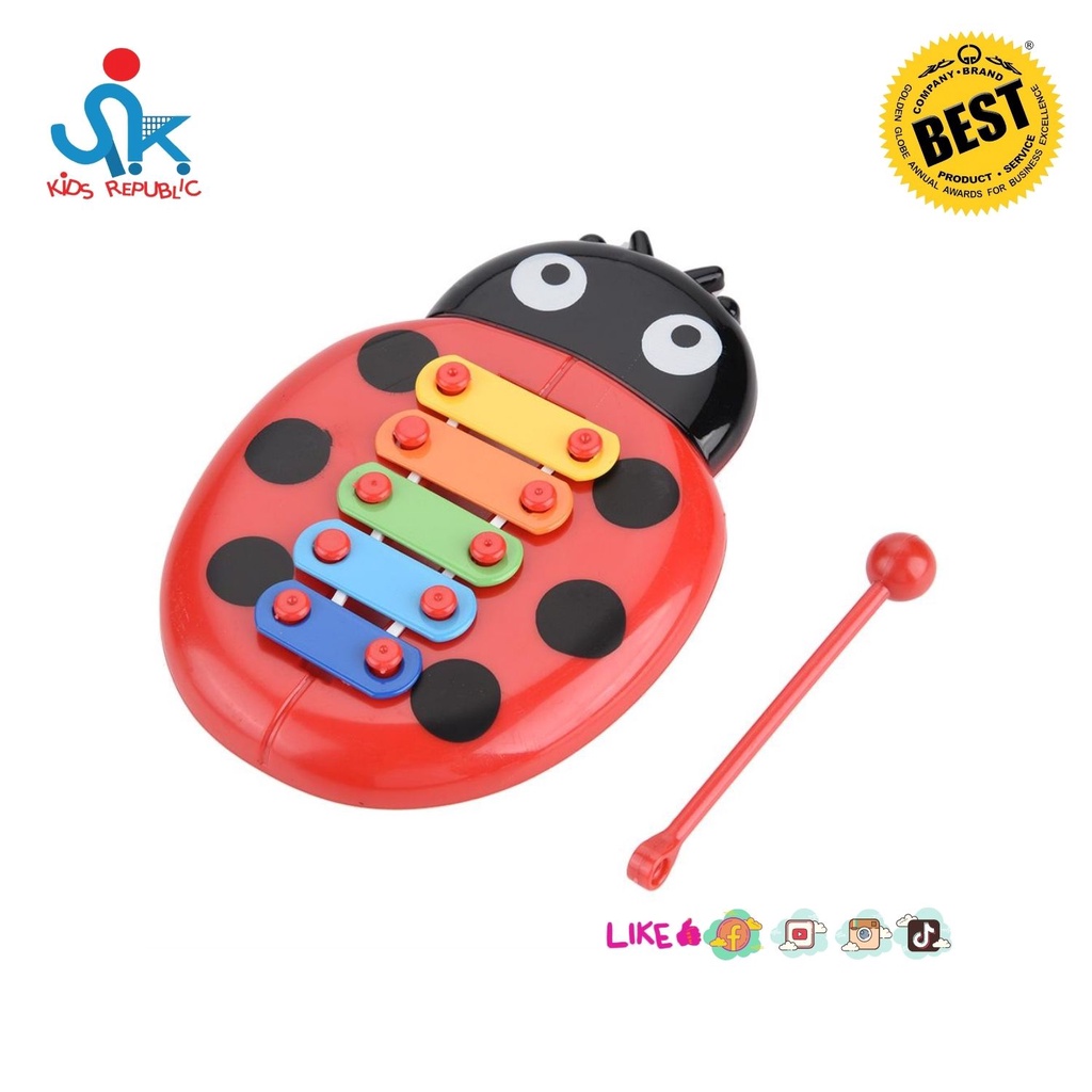 Bugs Design Xylophone Development Instrument Educational Musical Toys ...