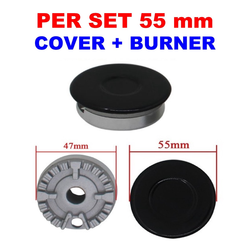 UNIVERSAL BURNER CAP 55 mm 75mm & 100mm LA GERMANIA ARISTON ELBA ...