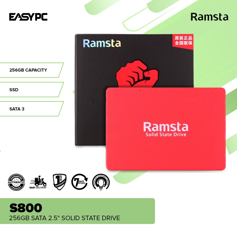 EasyPC | Ramsta S800 120GB / 240GB / 128GB / 256GB / 512GB / 1TB SATA 2 ...