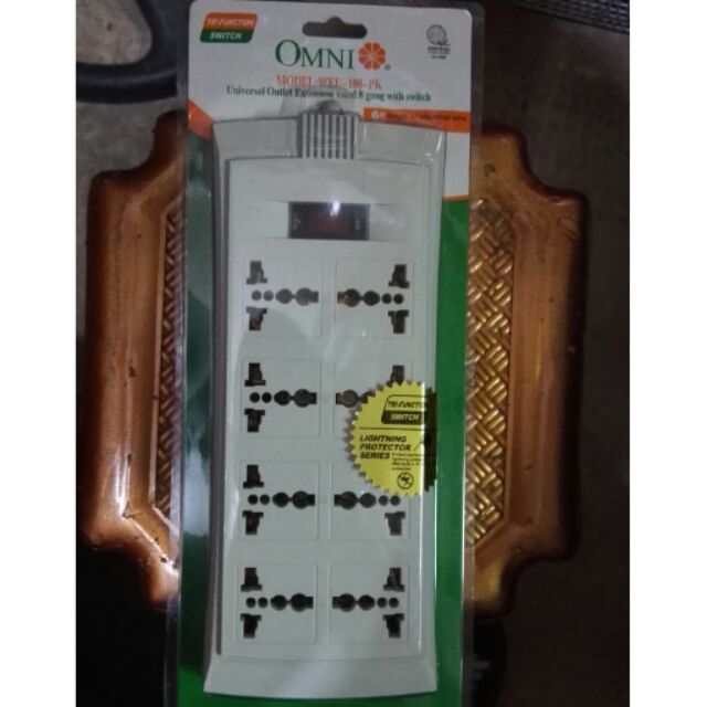 Omni 8 gang Universal Outlet with Switch Extension | Shopee Philippines