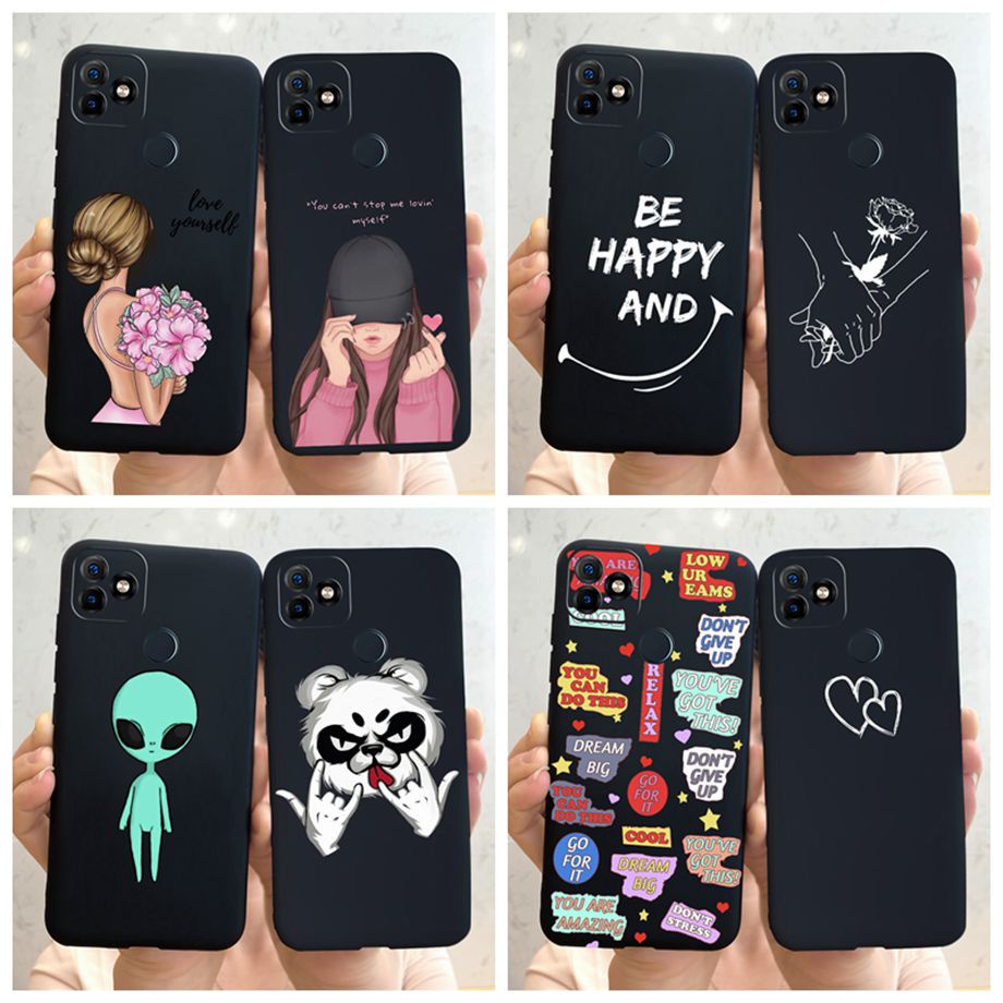 ITEL Vision 1 Plus P36 Pro Case Silicone Black Printed Cover Phone Case ...