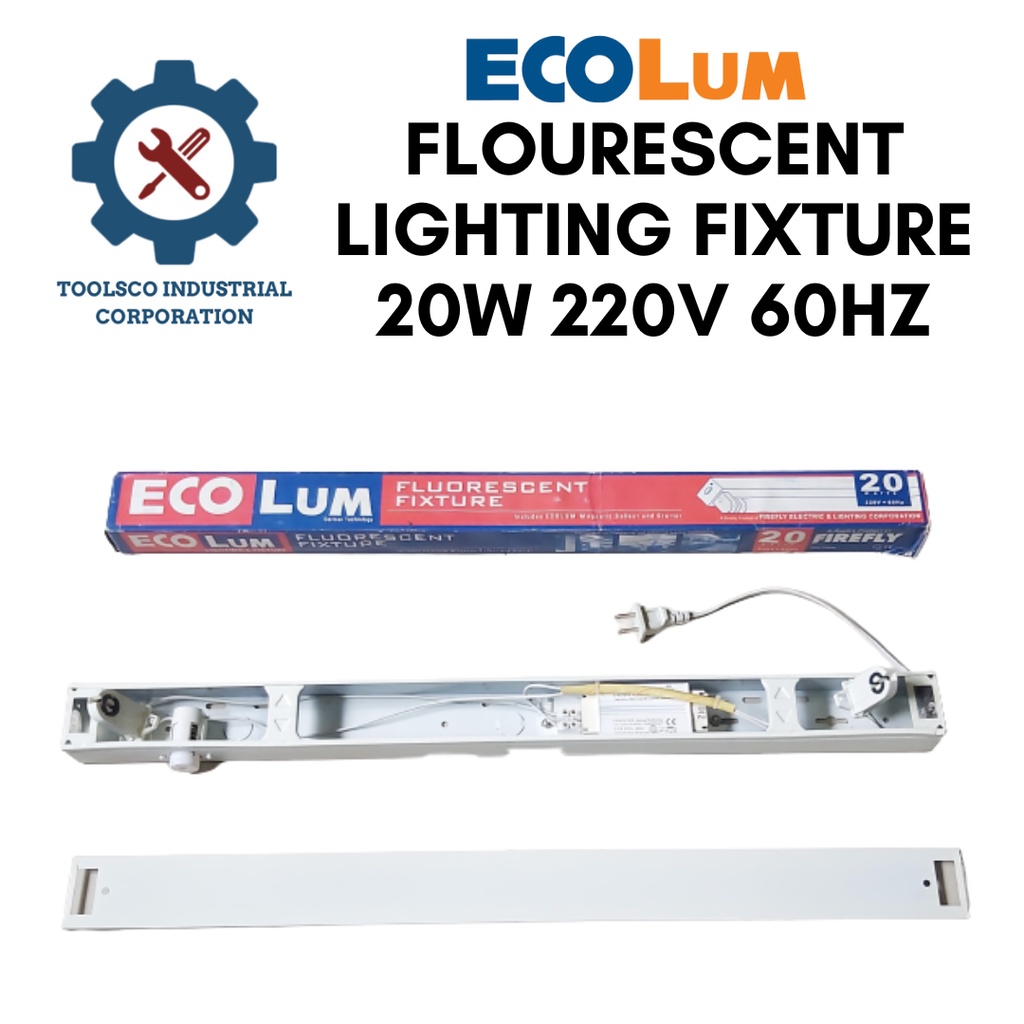 ECOLUM FLOURESCENT LIGHTING FIXTURE 20W 220V 60HZ | Shopee Philippines