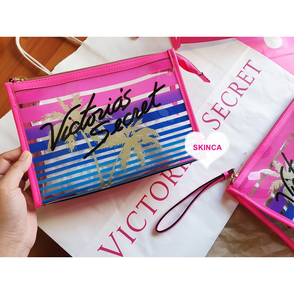 Victoria's Secret Graphic Tease Bikini Bag Transparent Wallet | Shopee ...