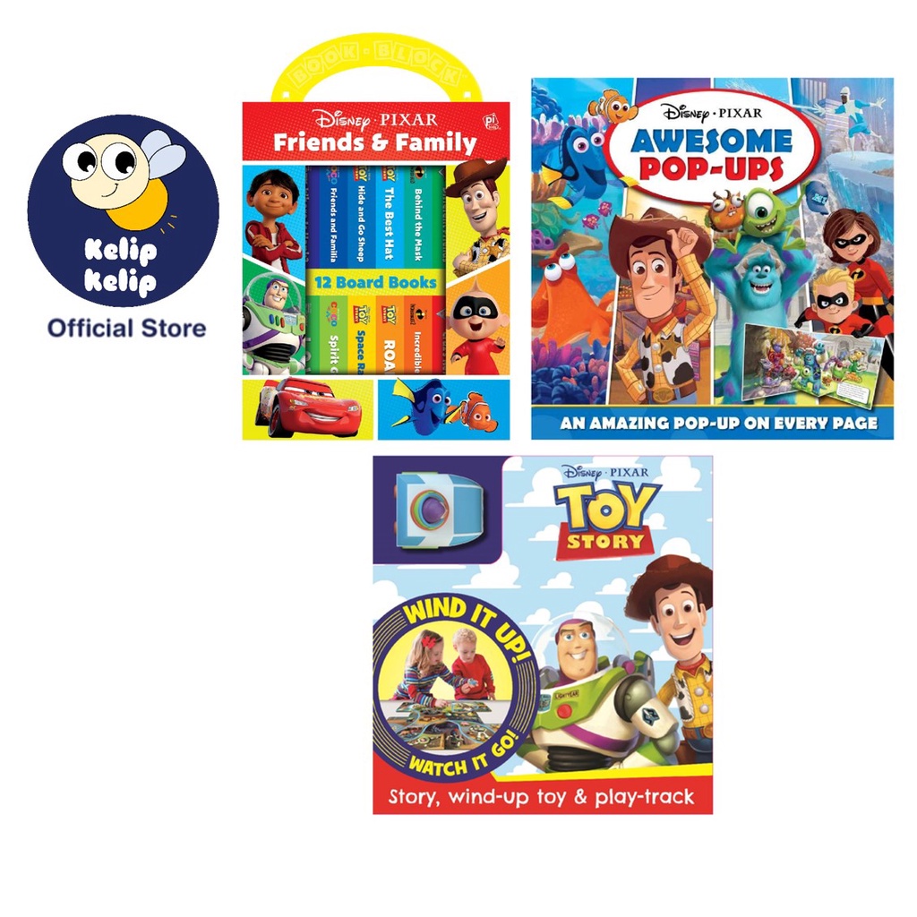 Disney Pixar Board Books Set For Toddler With 14 Books For Children ...
