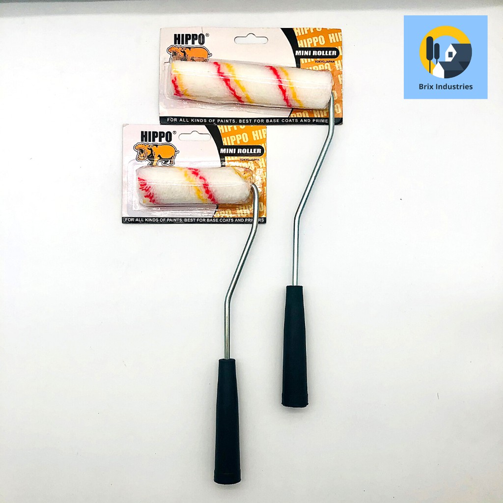 Hippo Cotton Baby Roller with Handle 4 or 6 inches Mini Roller for All ...