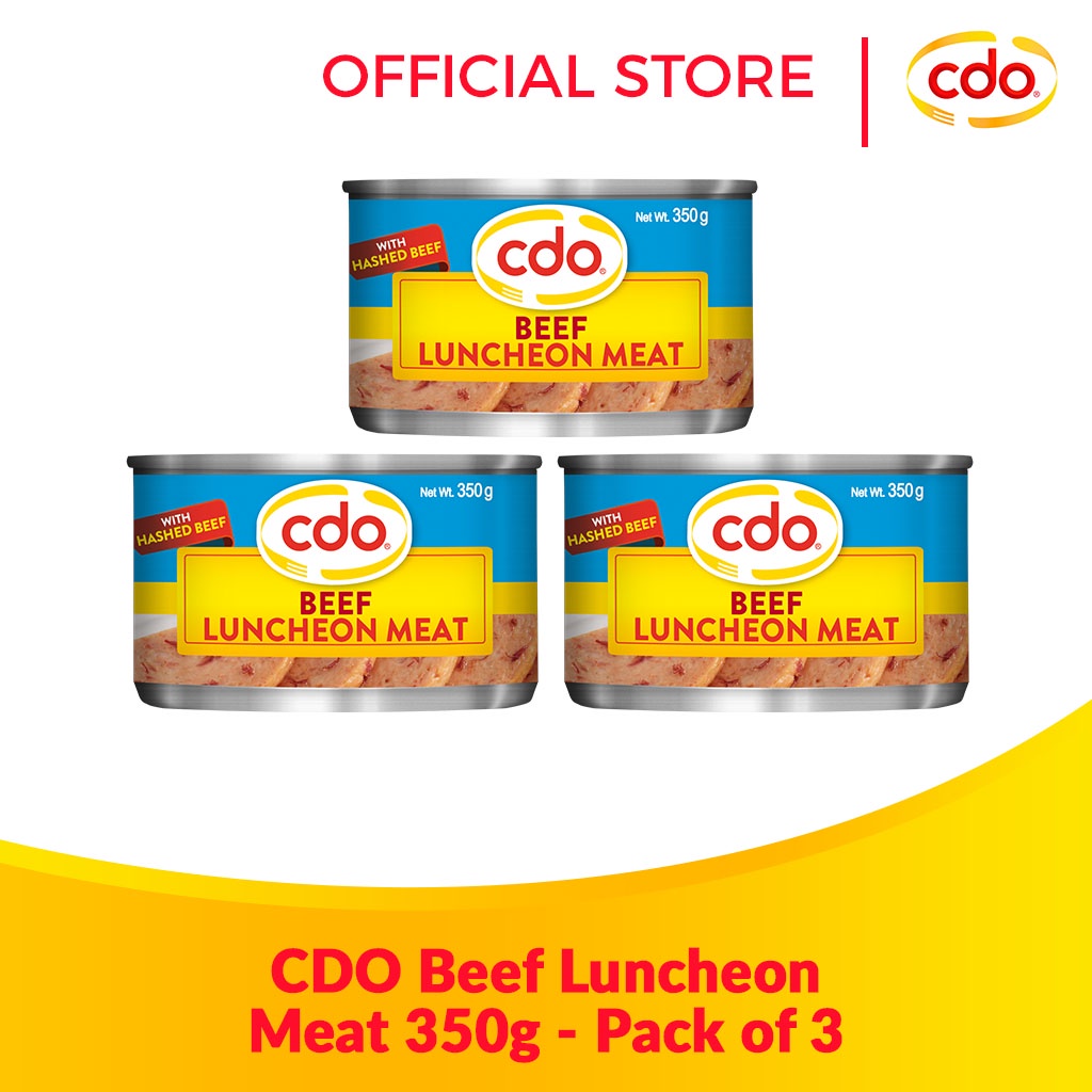 CDO Beef Luncheon Meat 350g - Pack of 3 | Shopee Philippines