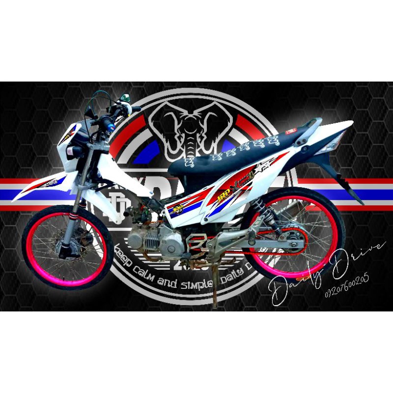 HONDA XRM 125 TRINITY JRP X DAENG SAI4 STOCK DECALS DESIGN | Shopee ...