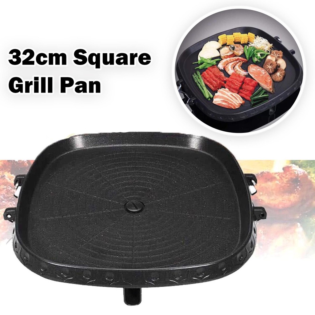 Multifunctional Multi Roaster Top Grill Pan Square 32Cm | Shopee ...