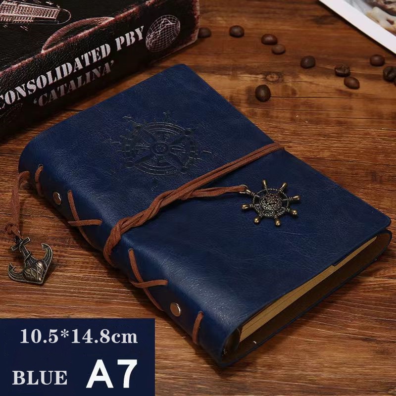 [COD] Retro Refillable PU Leather Notebook A7 Loose-Leaf Notepad Thick ...