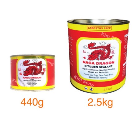 Naga Dragon Bitumen Sealant 440g / 2.5KG (Weather Roofing / Gum Tar ...