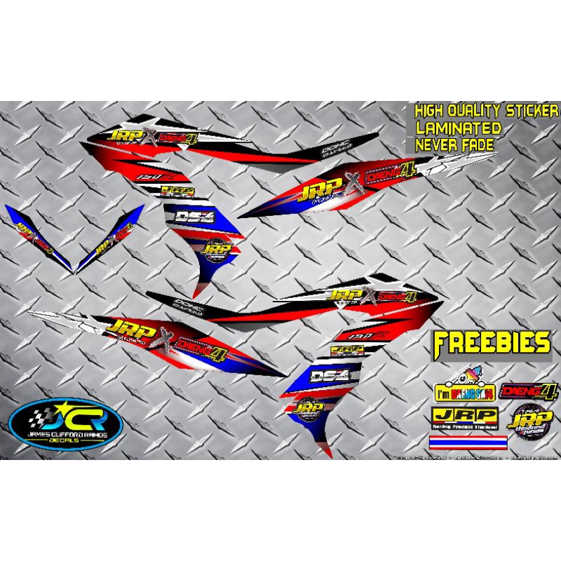 Rs 150 Jrp X Daeng Sai4 Stock Decals Sticker | Shopee Philippines