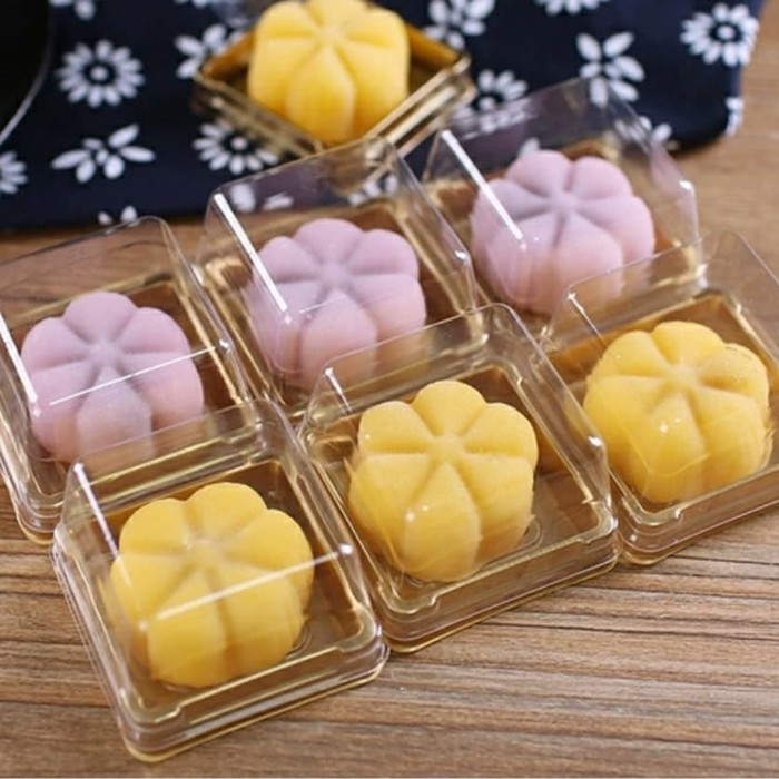Taro Mooncake Packaging Case | Mica Moon Cake Tray 50-100gr | Mika ...