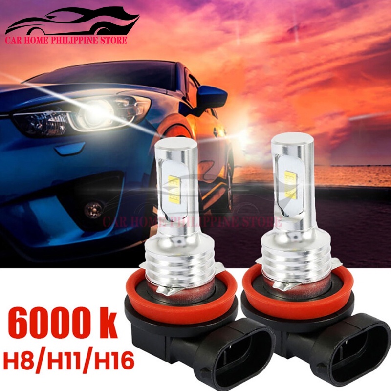 2PCS H16 H11 H8 Bright 6000K white 7000LM CREE headlight bulb 40w LED ...