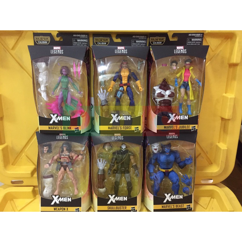 MARVEL LEGENDS X-MEN CALIBAN WAVE ACTION FIGURES SET OF 6 (SEALED ...