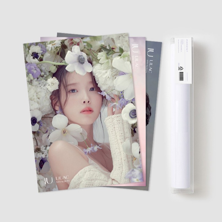 IU Lilac Official Merchandise Goods Photobook Poster set undisclosed ...