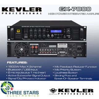 Kevler Pofessional GX-7000 High Power Integrated Amplifier 1500 watts ...