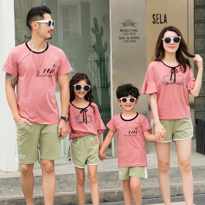 family shirt set 4 3 5 6 couple tshirt mother and daughter father and ...