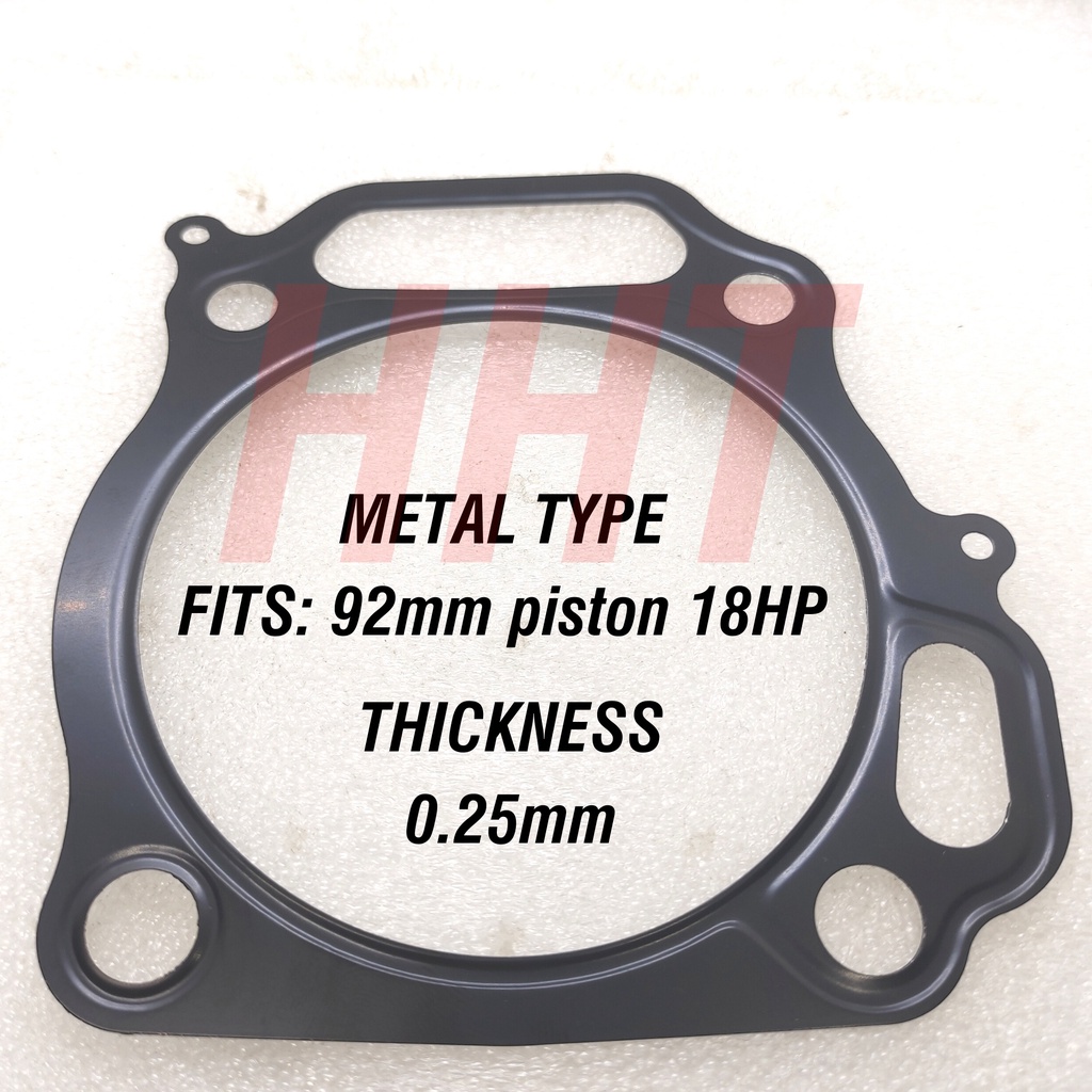 18 HP Marine Gasoline Engine Cylinder Head Gasket 92mm Piston Yamma ...