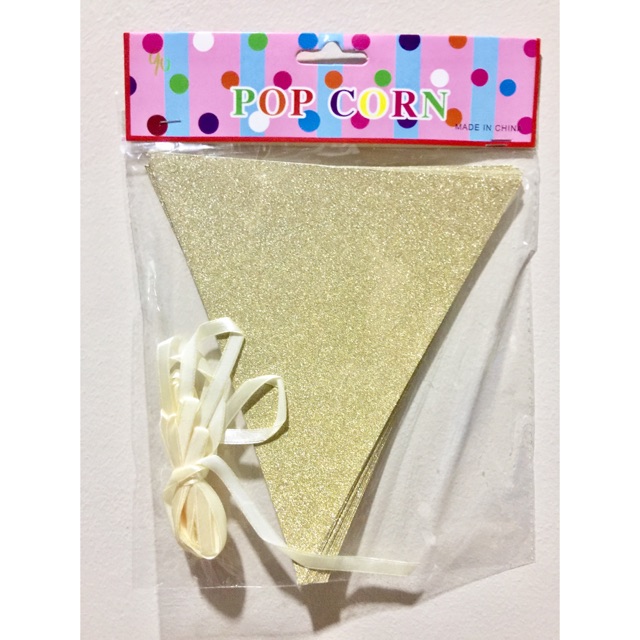 Gold glitter flaglets (7"; 10 flags) | Shopee Philippines