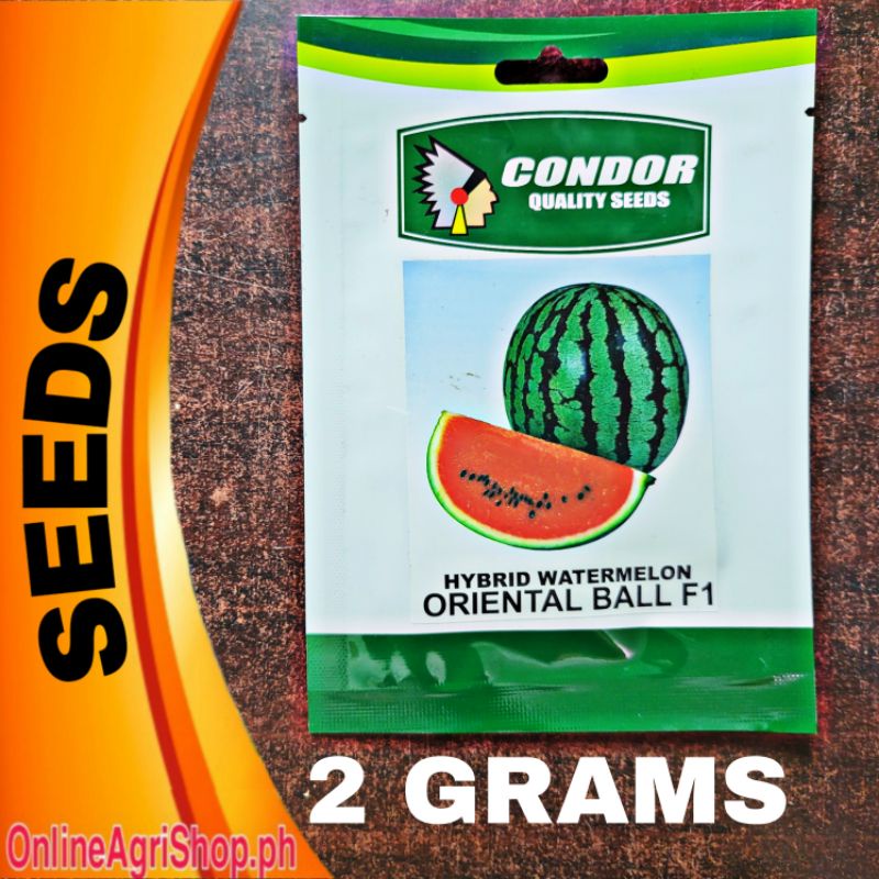ORIENTAL BALL F1 HYBRID WATERMELON SEEDS (2g) CONDOR SEEDS | Shopee ...