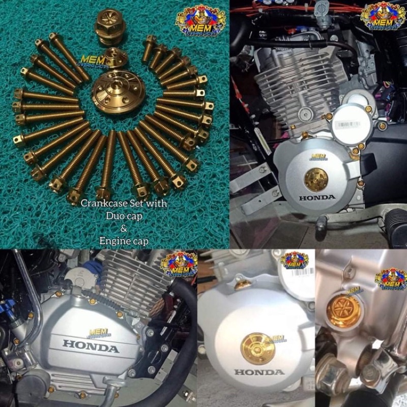 CRANKCASE SET WITH DUO CAP and ENGINE CAP | Shopee Philippines