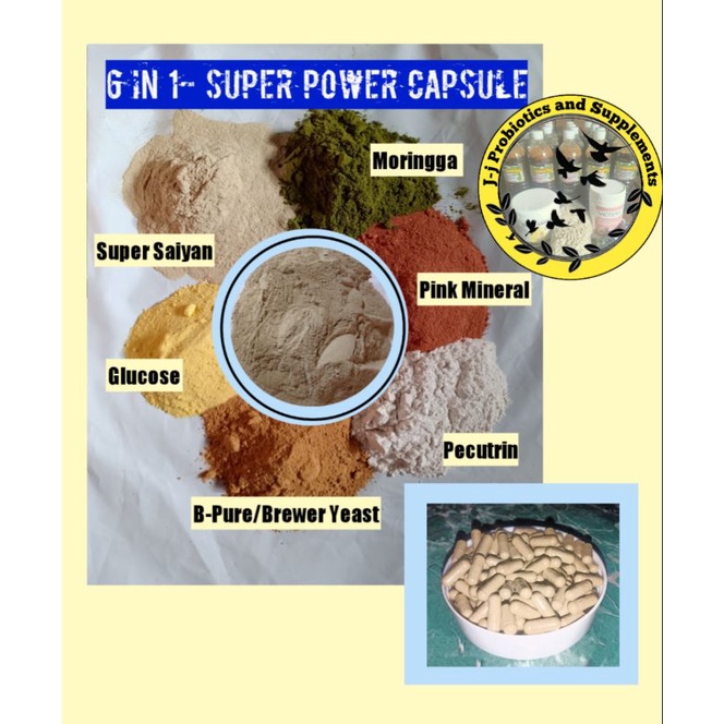 6in1 - Super Power Capsule - Pink Mineral/B-pure/Moringga/Glucose ...