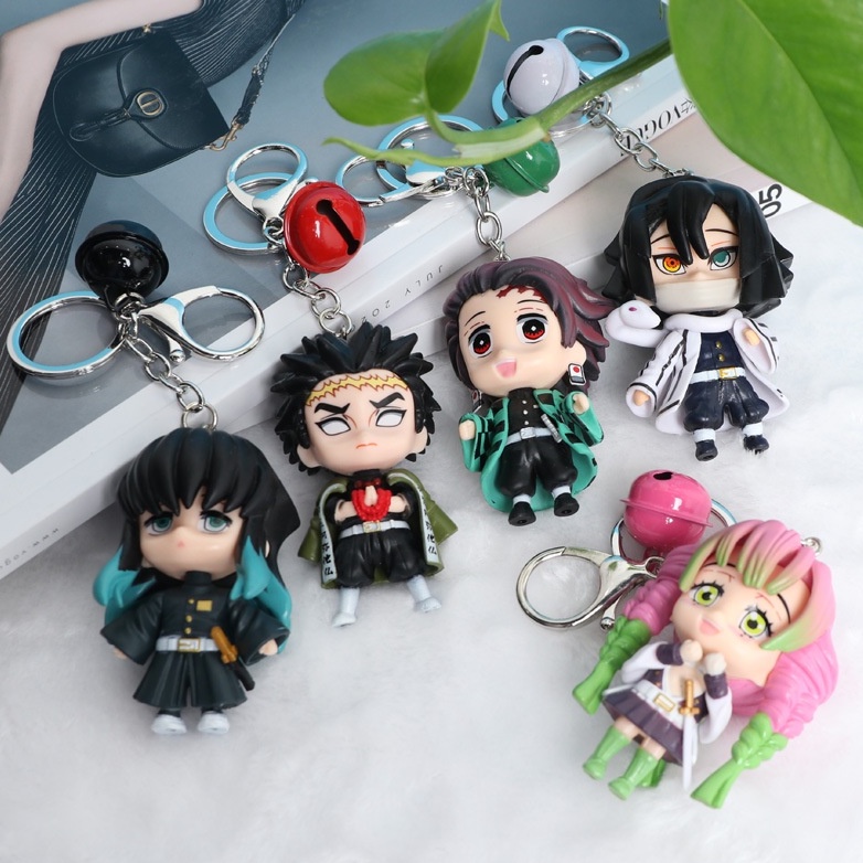 Kimetsu no Yaiba Demon Slayer Hashira Figure Anime Keychain | Shopee ...