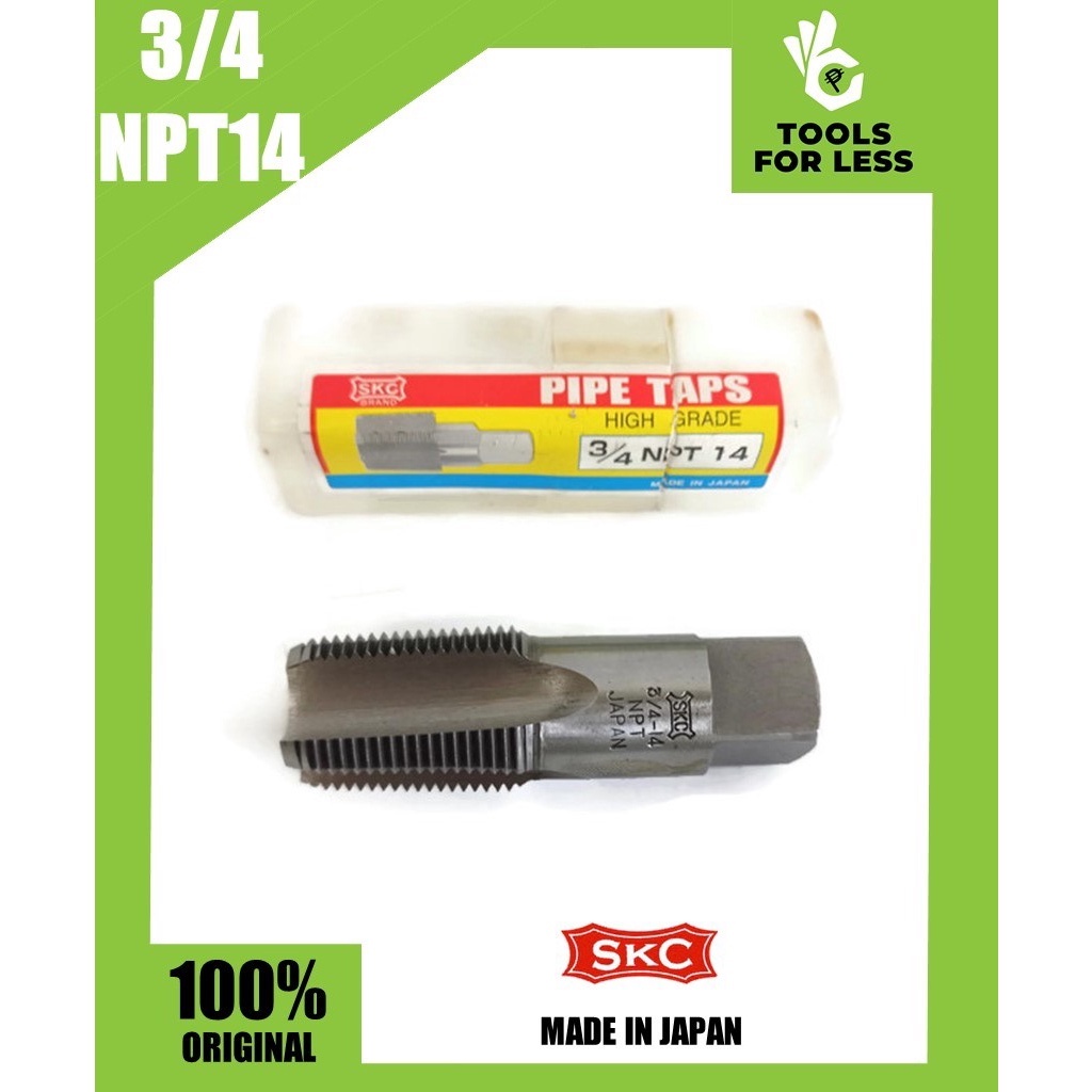 SKC Pipe Tap 3/4" NPT14 Made in Japan | Shopee Philippines